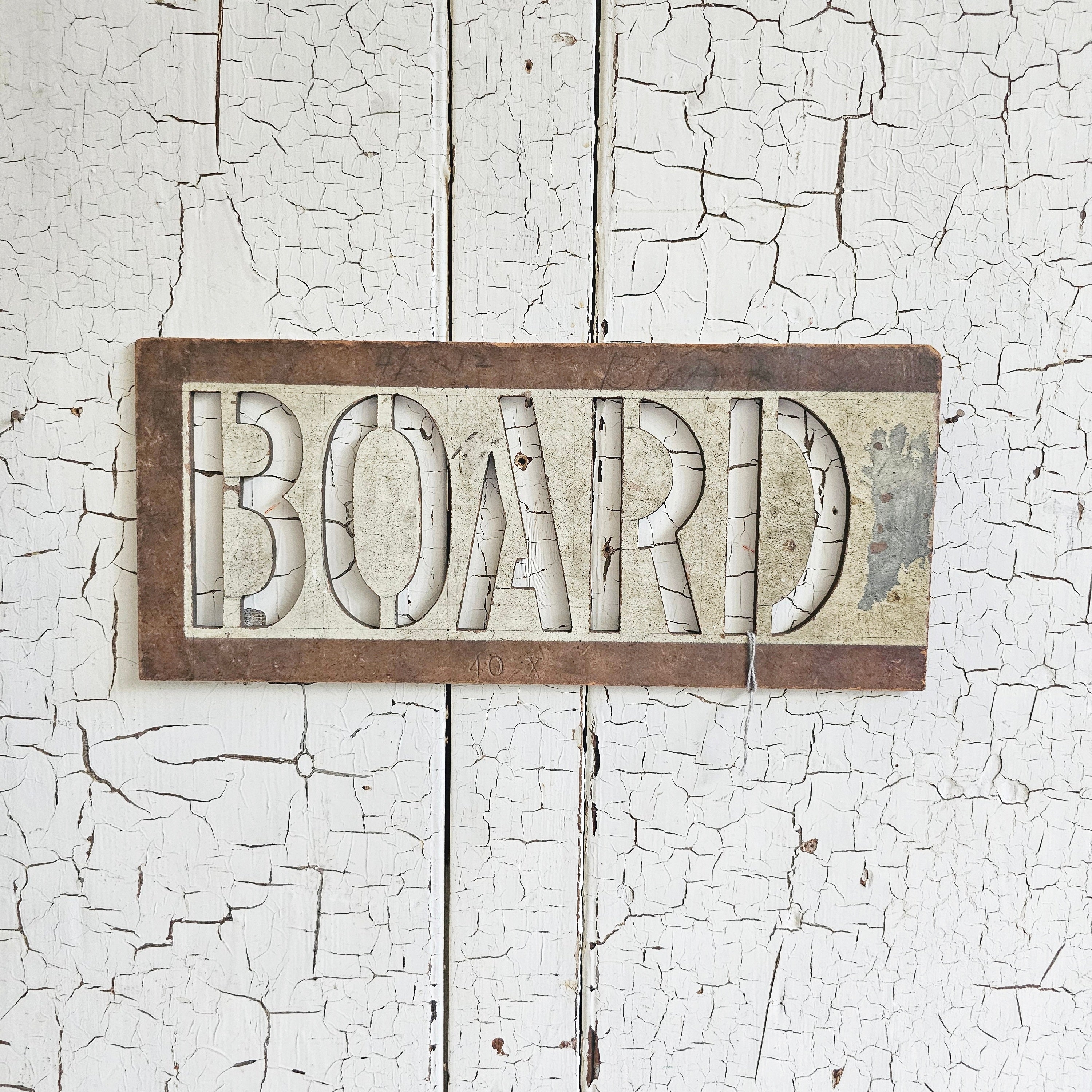 Vintage BOARD Stencil – Olde Tyme Marketplace