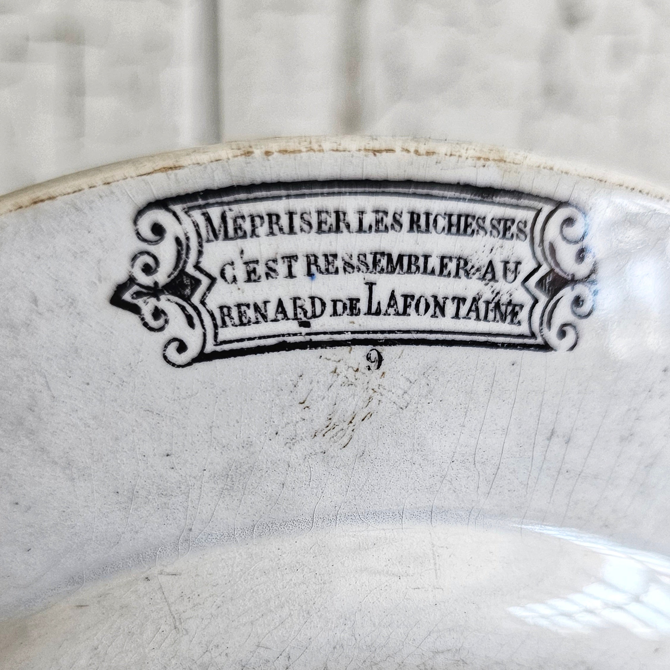 Rare Antique 19th Century Gien Rebus Riddle Plate – Olde Tyme Marketplace