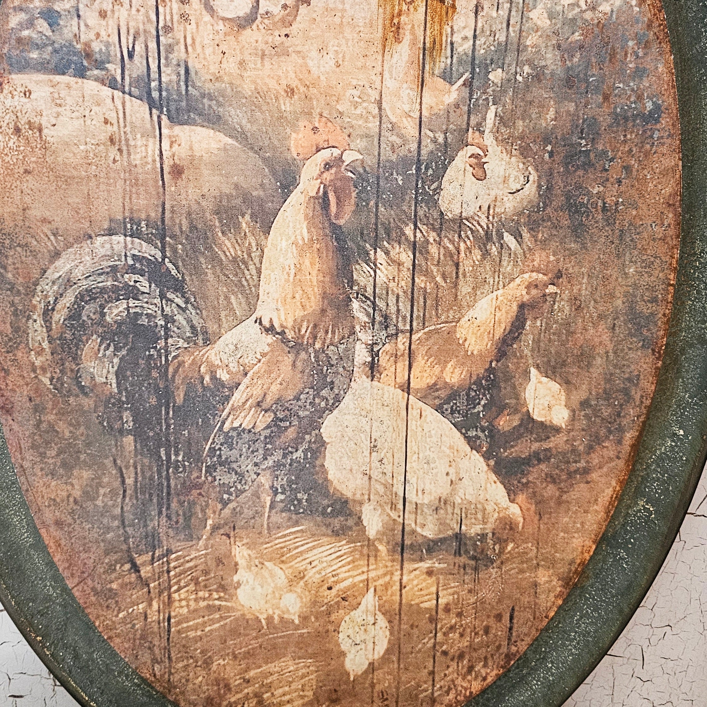 Vintage Look French Hen Oval Tray – Olde Tyme Marketplace