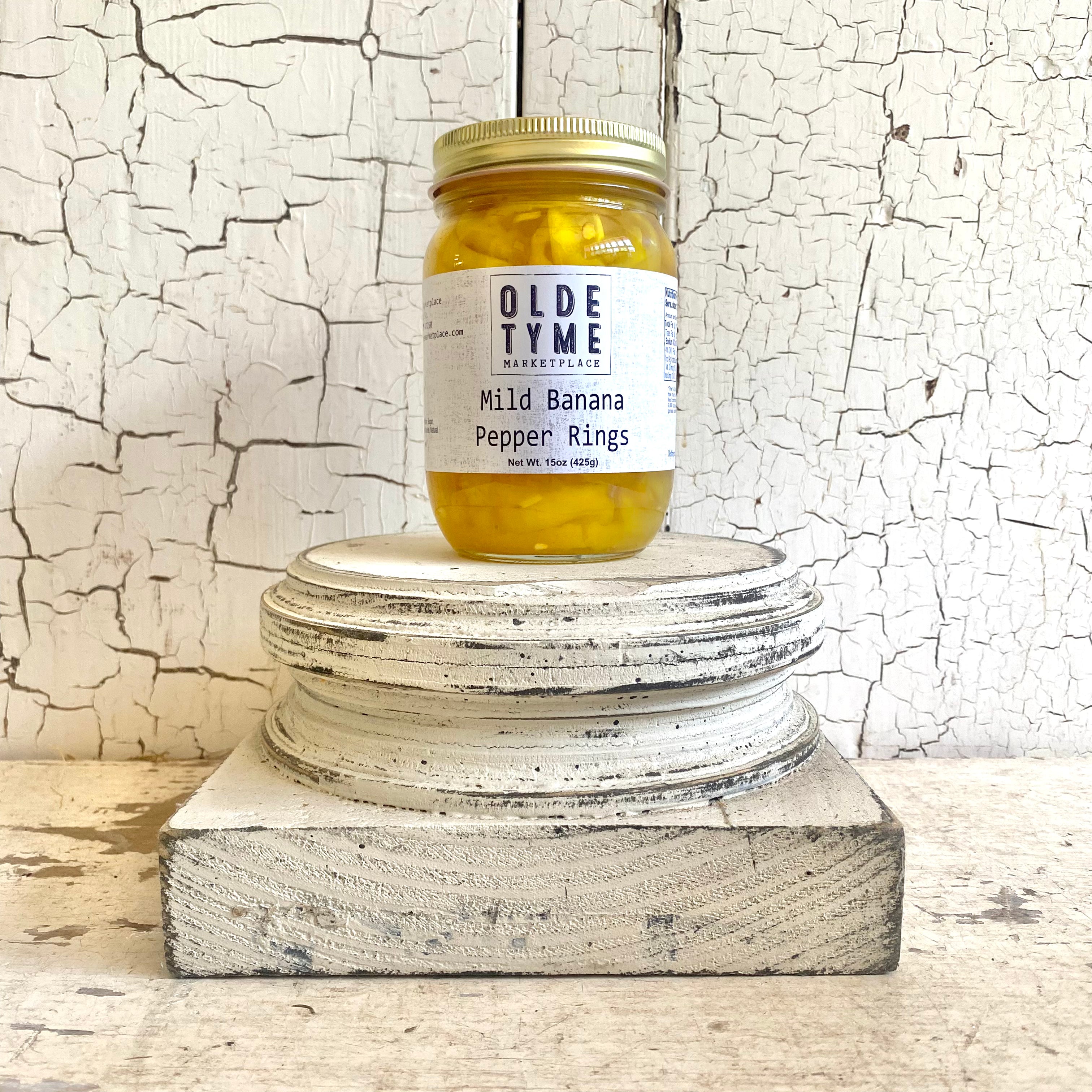 Mild Banana Pepper Rings – Olde Tyme Marketplace