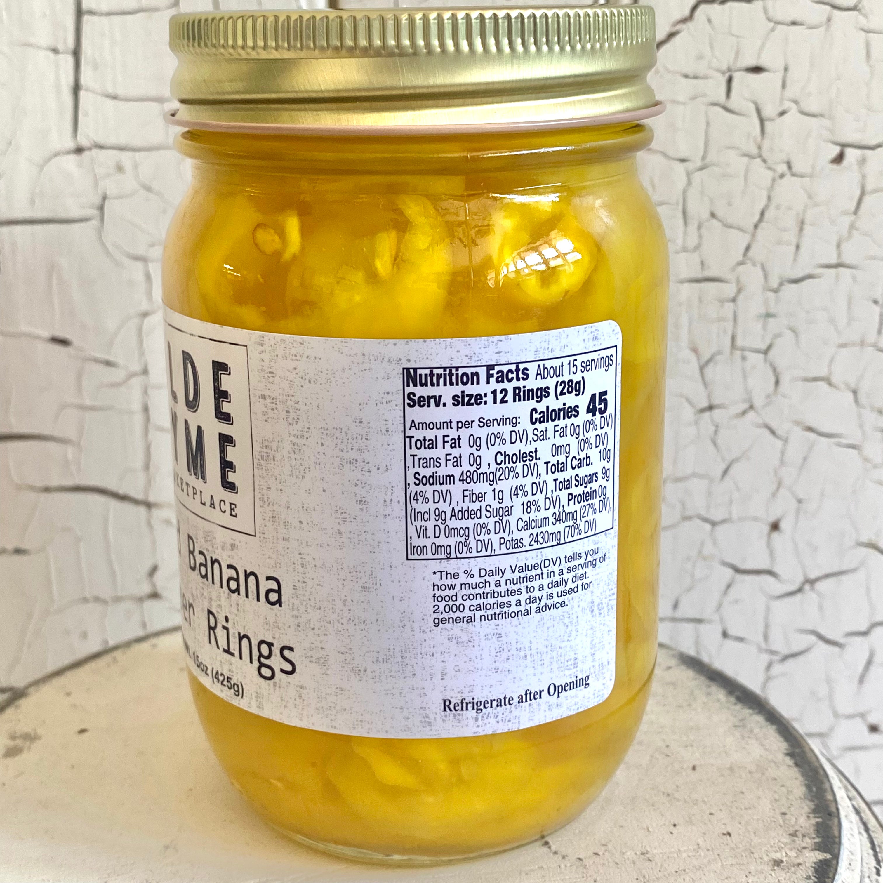Mild Banana Pepper Rings – Olde Tyme Marketplace