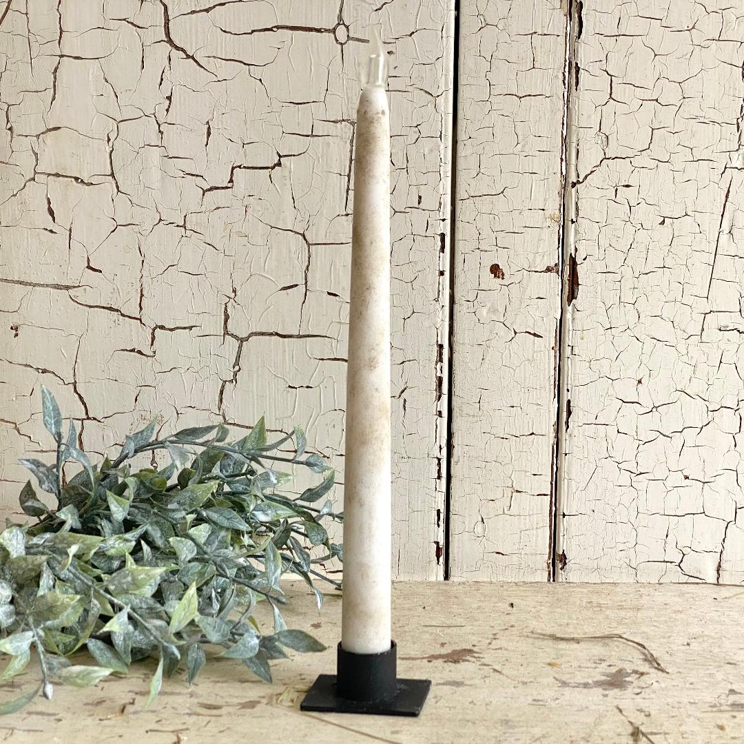 11 Inch Battery Operated Timer Taper - White – Olde Tyme Marketplace