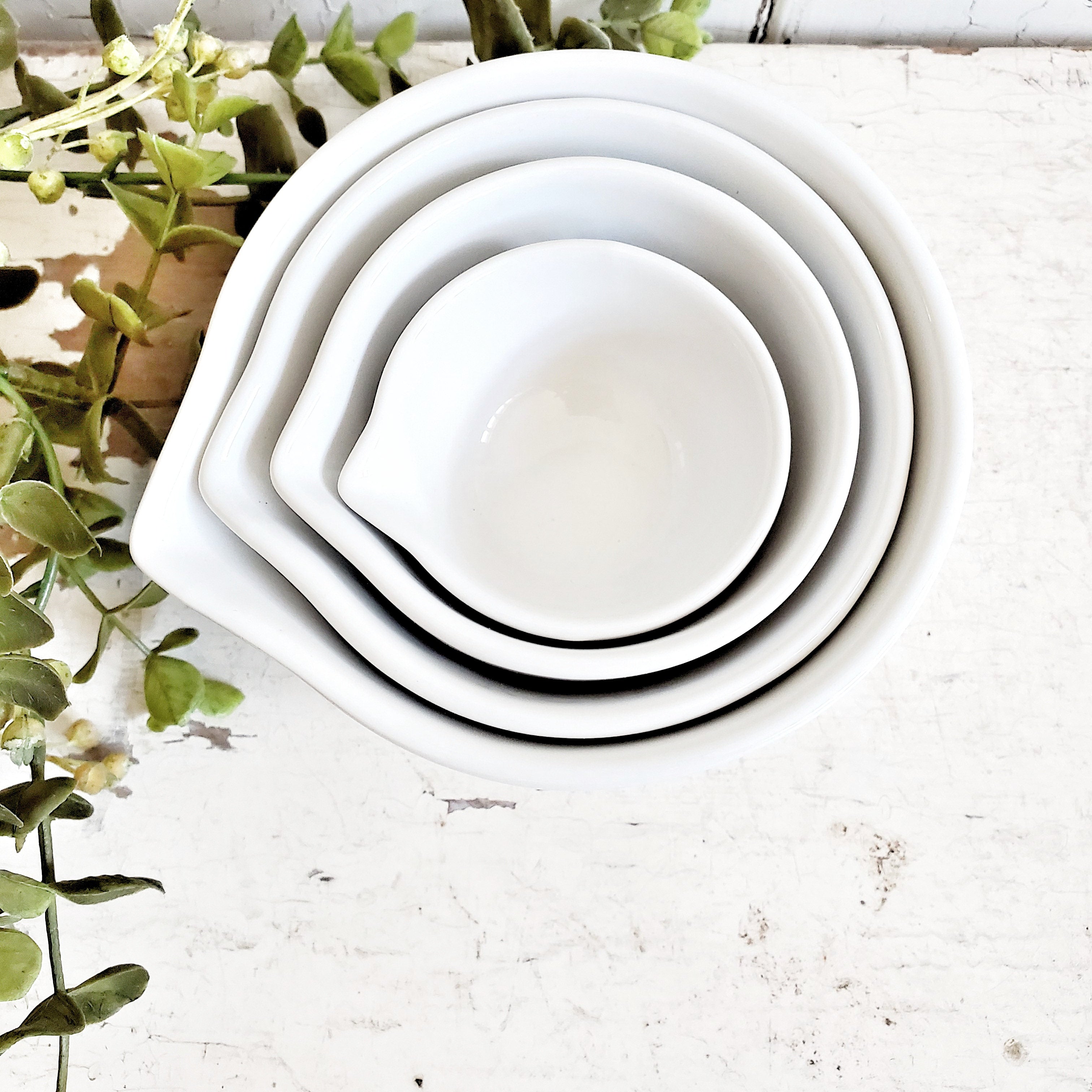 Set of 4 Ceramic Nested Measuring Cups – Olde Tyme Marketplace